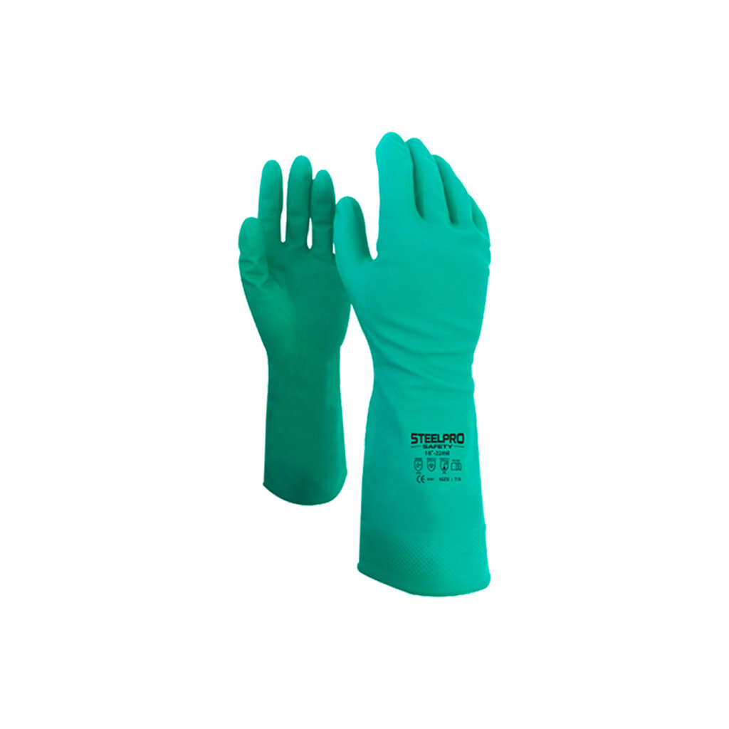 GUANTE DE NITRILO 18" - 22MIL STEELPRO - Segurimax